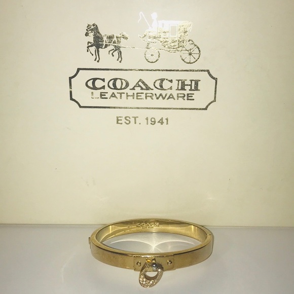 Coach | Jewelry | Coach Signature Push Hinged Bangle | Poshmark